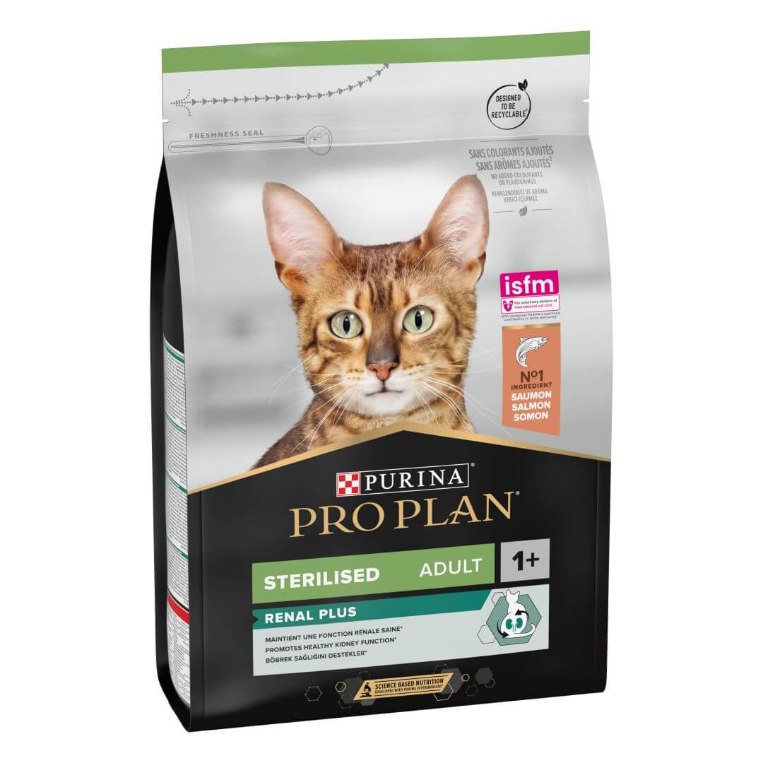 PRO PLAN Esterilizado Adulto 1+ RENAL PLUS Rico em Salmão | Purina